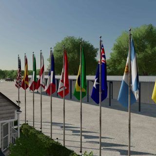 Flaggen Nationen v1.0 | FS25 Mod | FS22 Mod