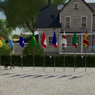 Flaggen Nationen v1.0 | FS25 Mod | FS22 Mod