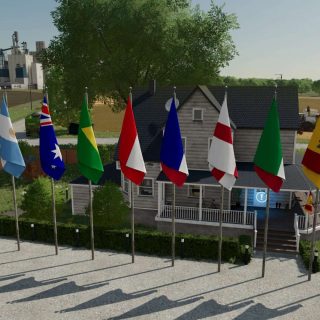 Flaggen Nationen v1.0 | FS25 Mod | FS22 Mod
