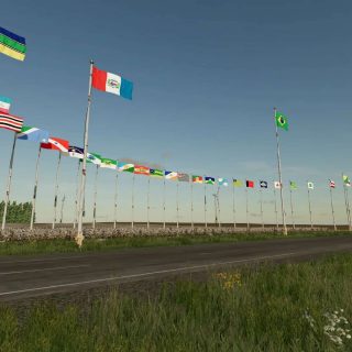 Brasilianische Flaggen v1.0.0.0 | FS25 Mod | FS22 Mod