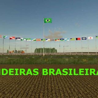 Brasilianische Flaggen v1.0.0.0 | FS25 Mod | FS22 Mod