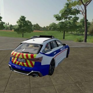 Audi RS6 Polizei v1.1.0.0 | FS25 Mod | FS22 Mod