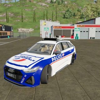 Audi RS6 Polizei v1.1.0.0 | FS25 Mod | FS22 Mod