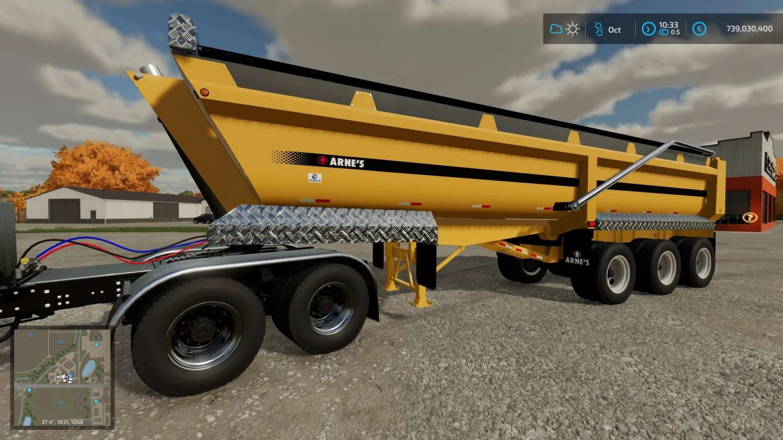 End-Dump-Trailer v1.0.0.0 | FS25 Mod | FS22 Mod