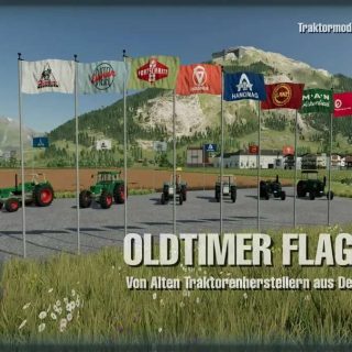 Oldtimer-Flaggen DE v1.0.0.0 | FS25 Mod | FS22 Mod