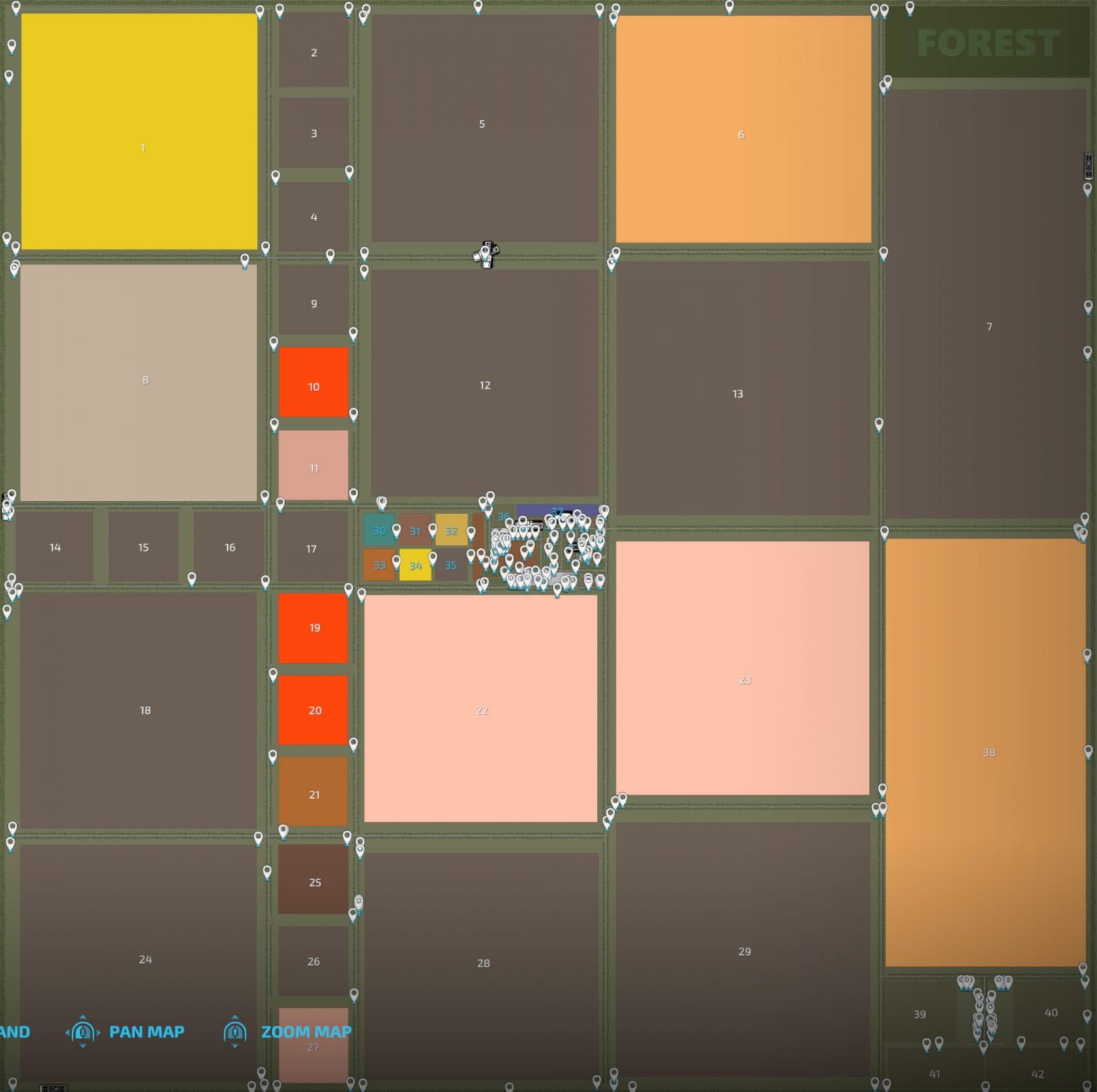 Autodrive-Kurs für West End 64x V2.2.0.0 | FS25 Mod | FS22 Mod