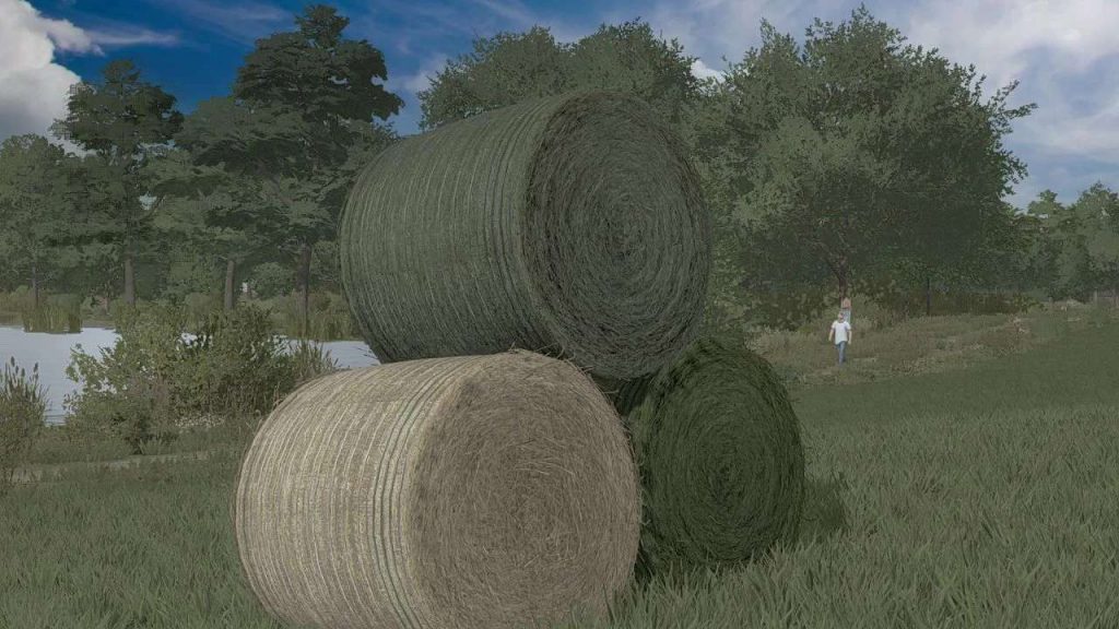Texturen von Stroh-, Heu- und Grasballen v1.0.0.0 | FS25 Mod | FS22 Mod