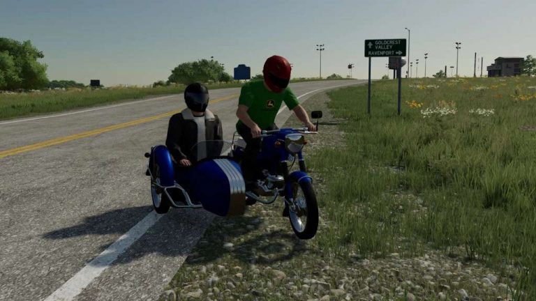 Lizard Motorcycle + SideCar v1.0.0.0 | FS25 Mod | FS22 Mod