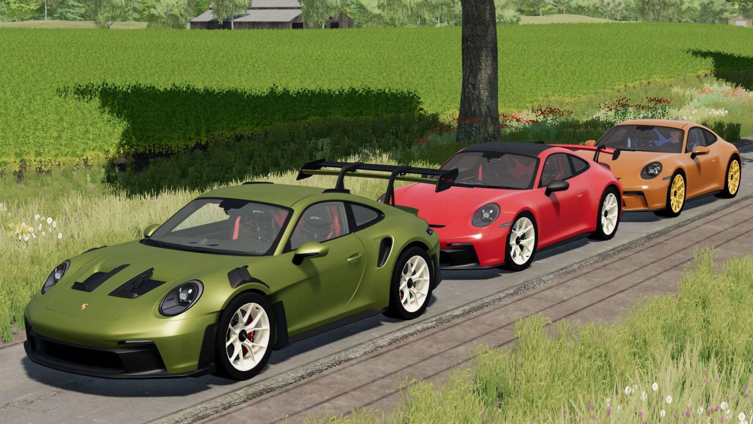 Porsche 911 GT3 Cars Pack v1.0.0.0 | FS25 Mod | FS22 Mod