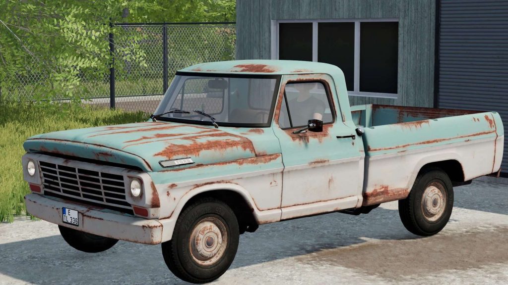 1967 Ford Rusty Pickup v1.0.0.0 | FS25 Mod | FS22 Mod