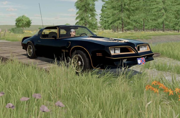 77 Pontiac Trans Am Firebird Bandit v1.0.0.0 | FS25 Mod | FS22 Mod