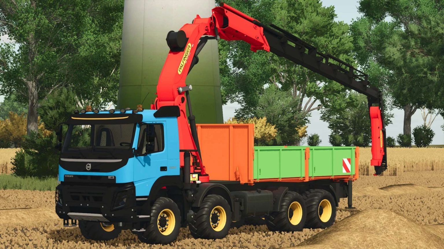 Volvo FMX mit Palfinger-Kran v1.0.0.0 | FS25 Mod | FS22 Mod