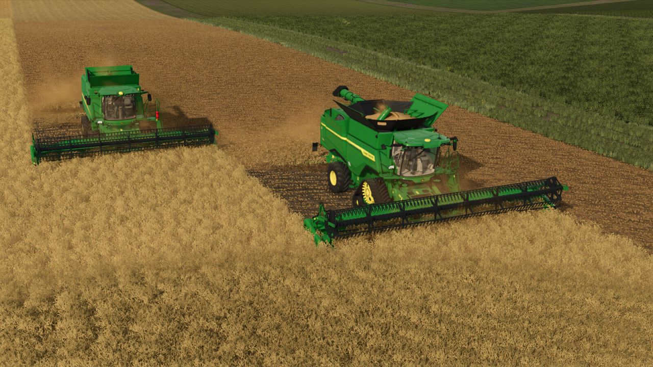 John Deere T-Serie und 600X Headers V1.0.1.0 | FS25 Mod | FS22 Mod