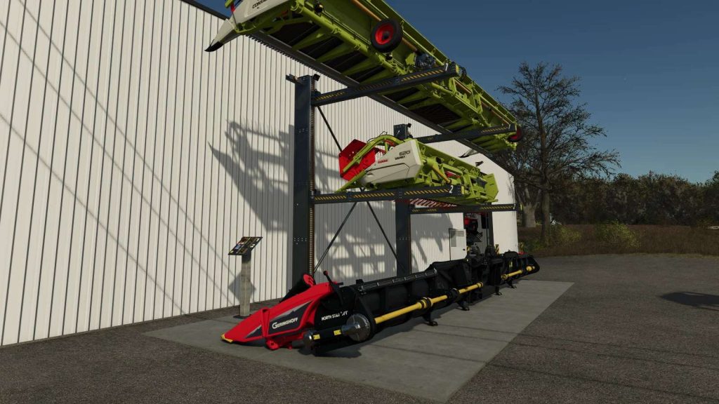 Lizard Hydra-Glide Header Rack v1.0.0.0 | FS25 Mod | FS22 Mod