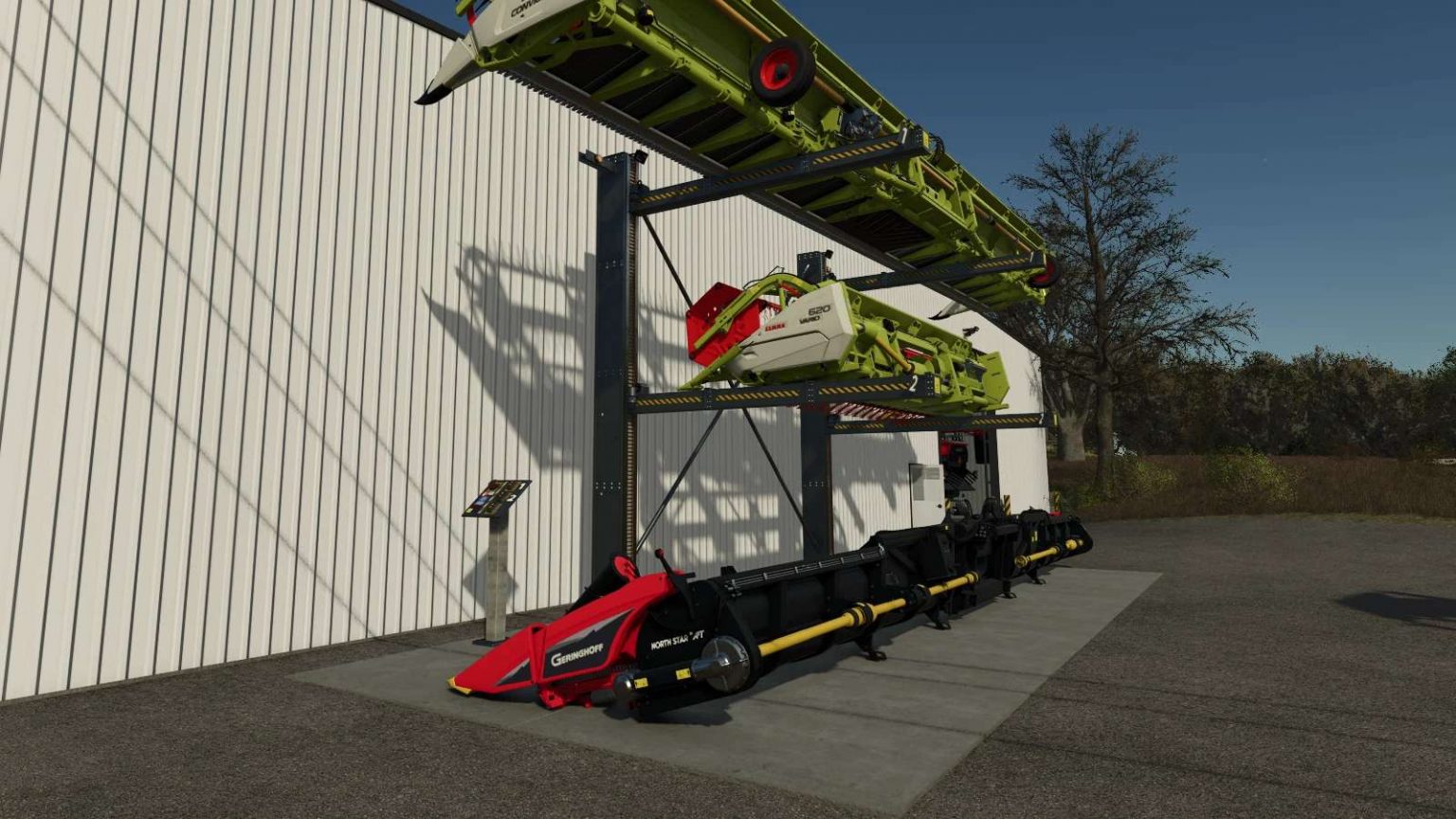 Lizard Hydra-Glide Header Rack v1.0.0.0 | FS25 Mod | FS22 Mod