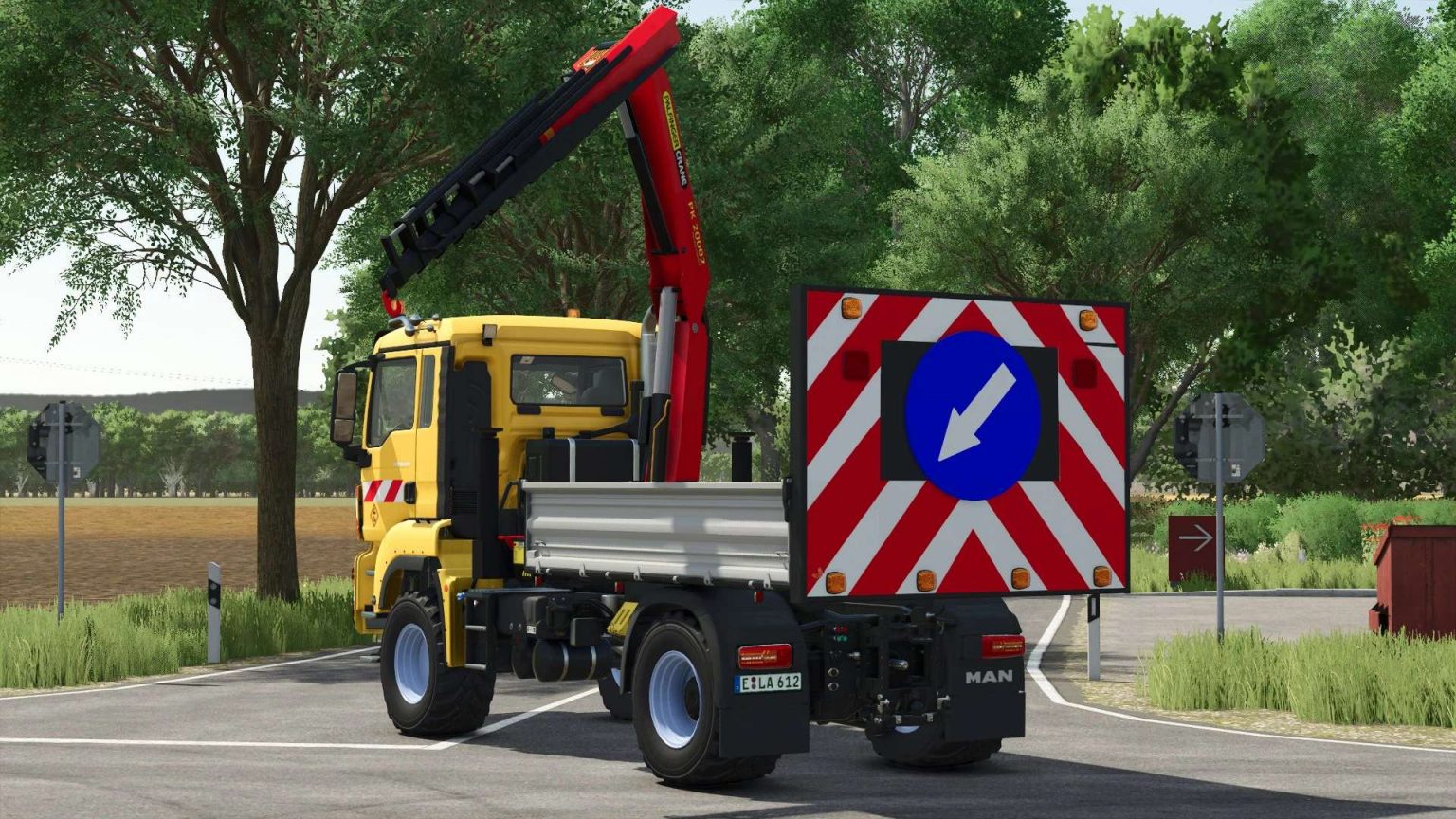 MAN TGS 18.500 TP Pritschenwagen & Kran v1.0.0.0 | FS25 Mod | FS22 Mod