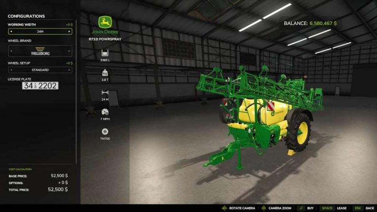 John Deere Precision Farming Sprühgeräte v1.7.0.0 | FS25 Mod | FS22 Mod
