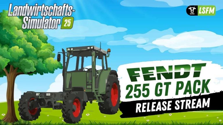 Fendt 255 GT Paket v1.0.0.4 | FS25 Mod | FS22 Mod