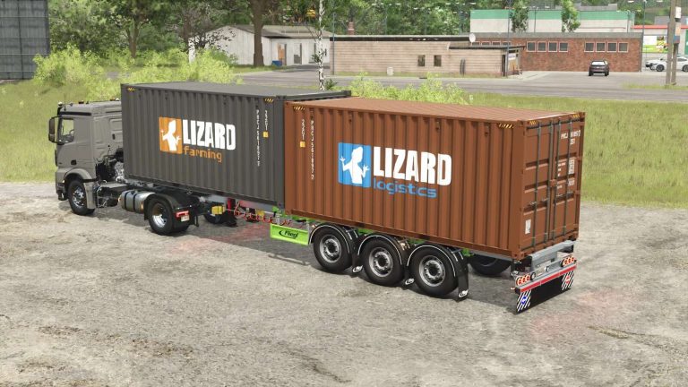 Fliegl Shipping Container Pack v1.0.0.0 | FS25 Mod | FS22 Mod