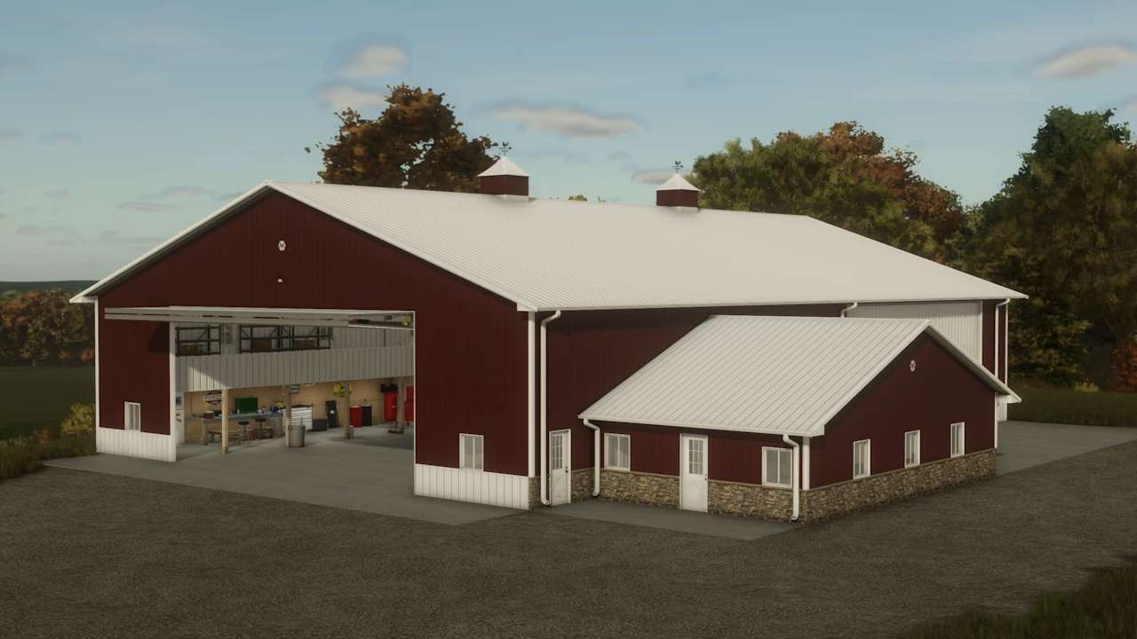 72x112 Morton Shop v1.0.0.0 | FS25 Mod | FS22 Mod