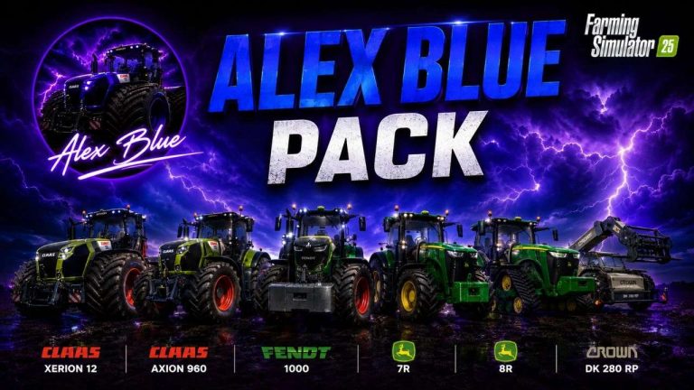 Alex Blue Pack v1.0.0.2 | FS25 Mod | FS22 Mod